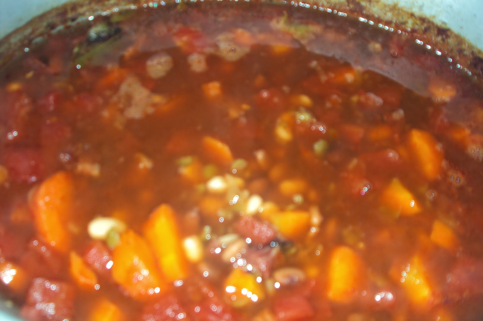 Yankee-Belle Cafe: Bean Soup via Bean Soup Mix!!!!