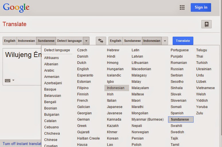 Google Translate Basa Sunda ~ Kakarut.com