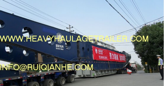 Telescopic Steerable extendable trailer : world first 1000kv AC ...