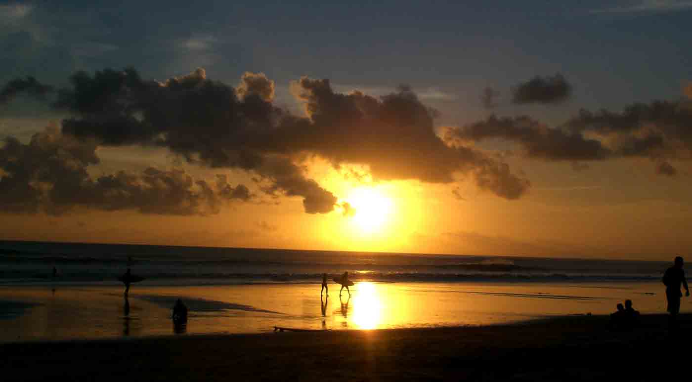 Surfing at Serangan Beach and Padang Galak Beach