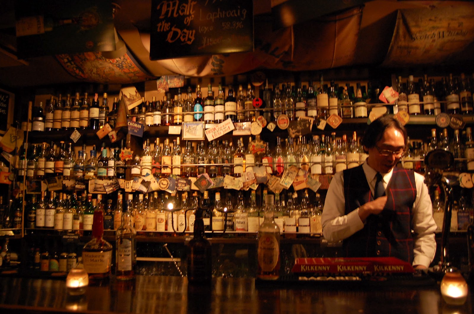 kawaguchi furari art: BAR CASK AND STILL