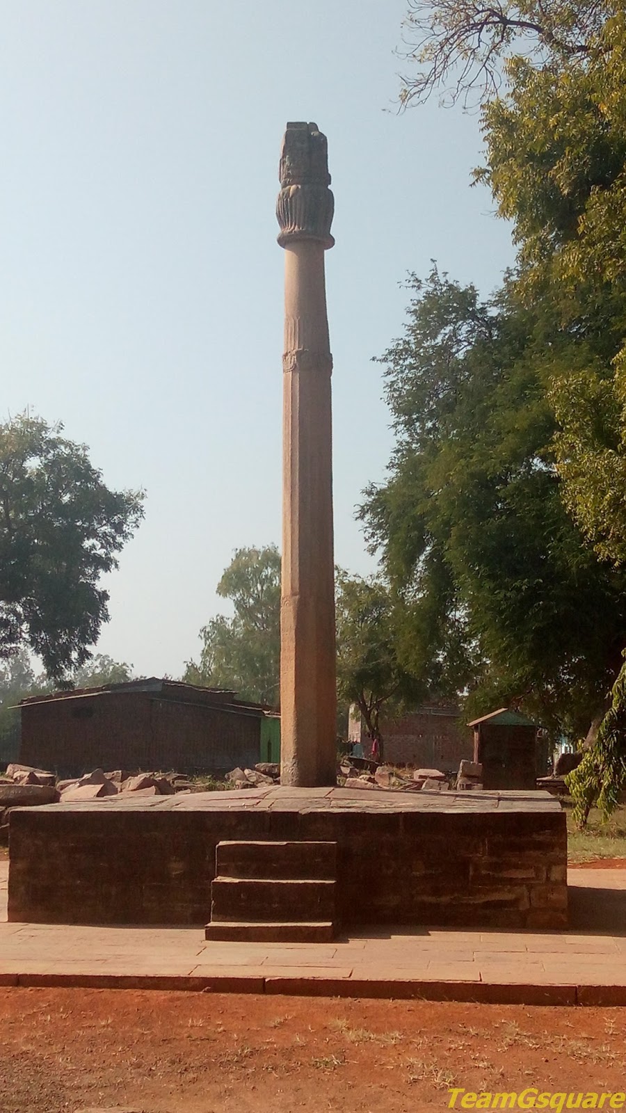 Team G Square: MP Diaries - Heliodorus Pillar, Vidisha - The Khamba Baba