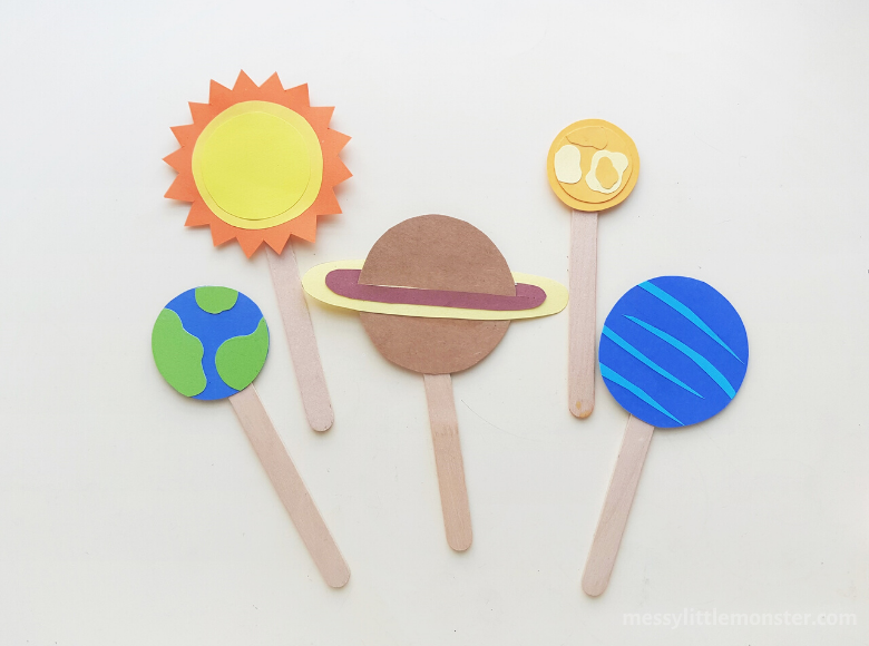 Outer Space Planet Craft for Kids - Messy Little Monster