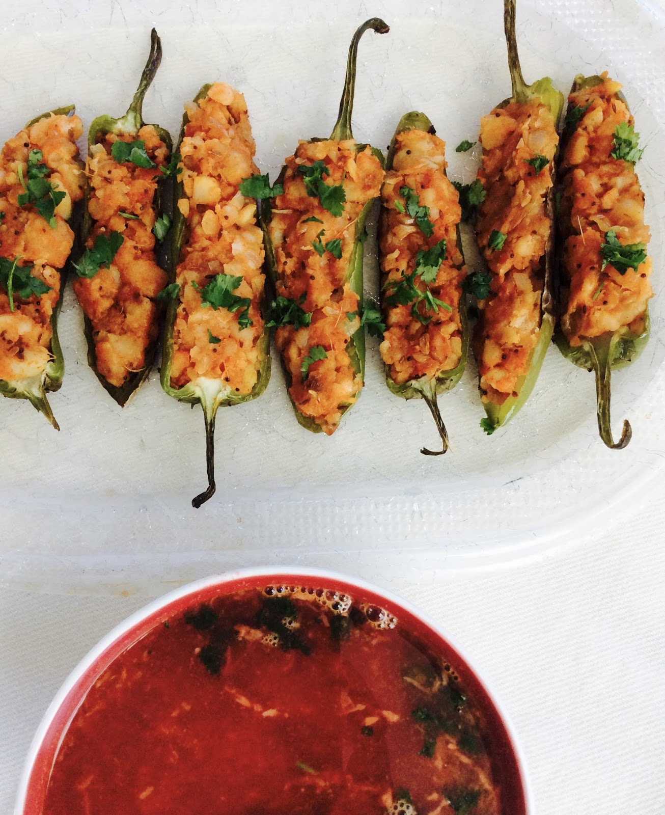 Stuffed Chili : With spicy Potato curry | For a Healthy Lifestyle ...