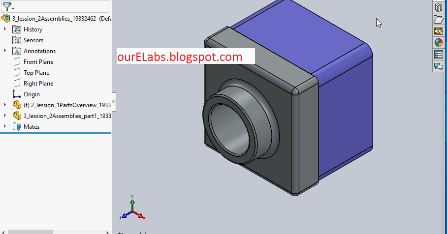 Solidworks tutorials assemblies overview ~ Ourengineeringlabs