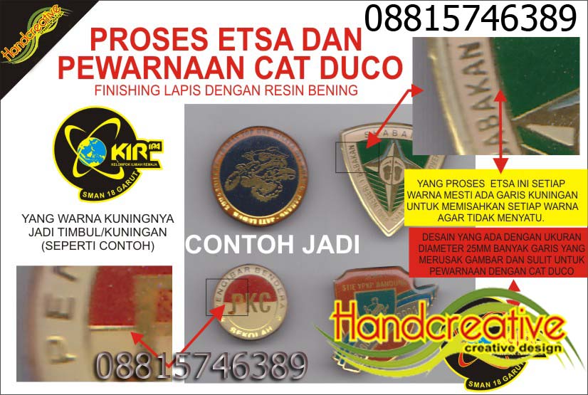 HandCreative: Menerima pesanan pin kuningan, pin stainless, pin acrylic ...