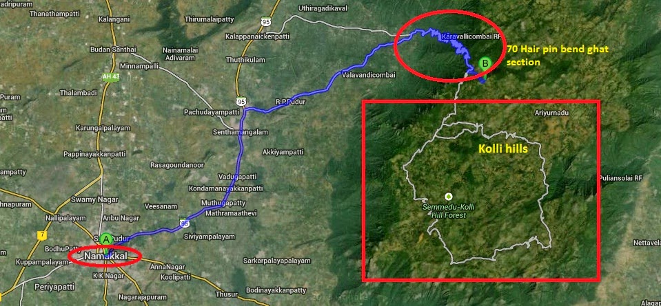 Exploring South India - Travel blog.....: Kolli hills - Namakkal