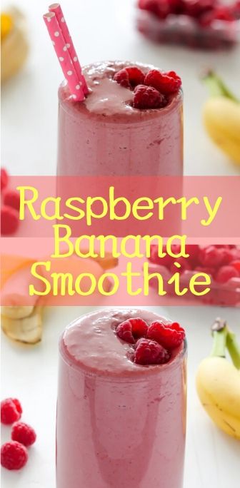 Raspberry Banana Smoothie - Feeding Yours Life
