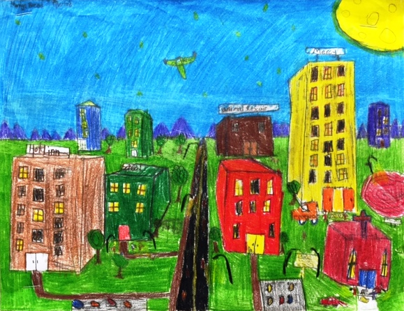 Mrs. Nhu's Oakdale Art Class: 1-Point Perspective Cityscapes