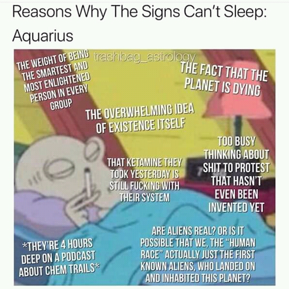 What's Keeping you awake at night base on your ZODIAC