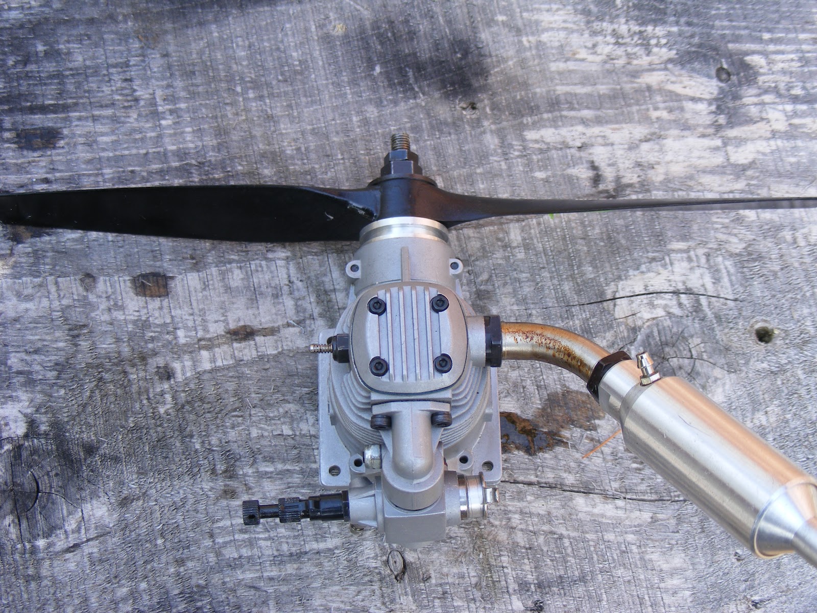 Vintage Model Airplane Engines Running: RCV 58 CD Rotary Valve Glow Engine