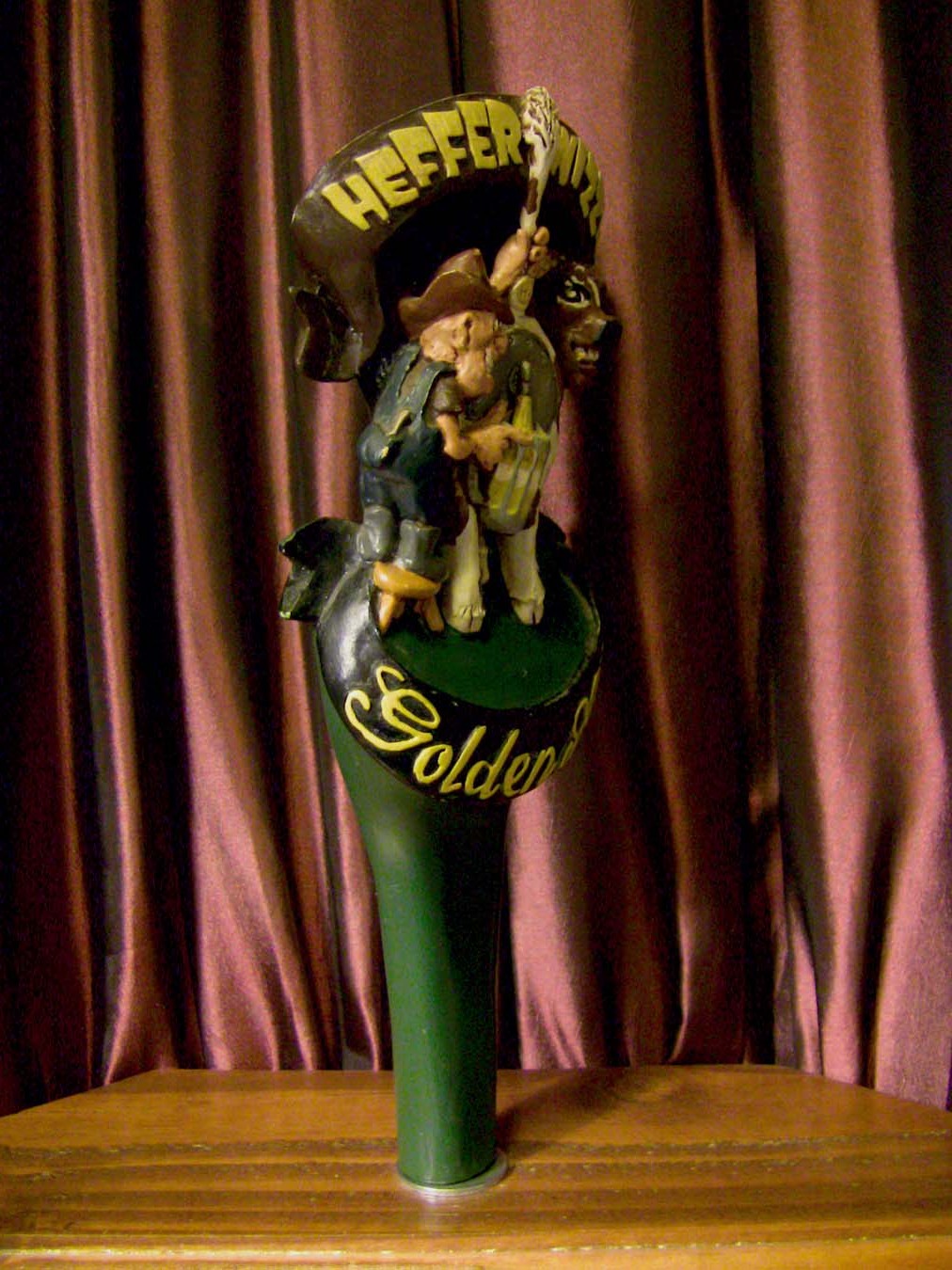 Tap Handle #503: Jarre Creek Ranch - Heffer Wizzen Golden Ale