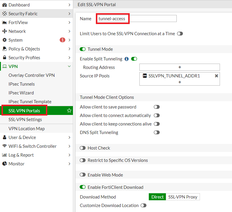 Chandler: Fortigate SSL VPN 使用 LDAP 認證