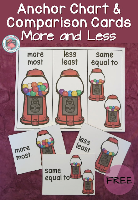 How to Teach the Concepts of More and Less (Freebies) - Just Ask Judy