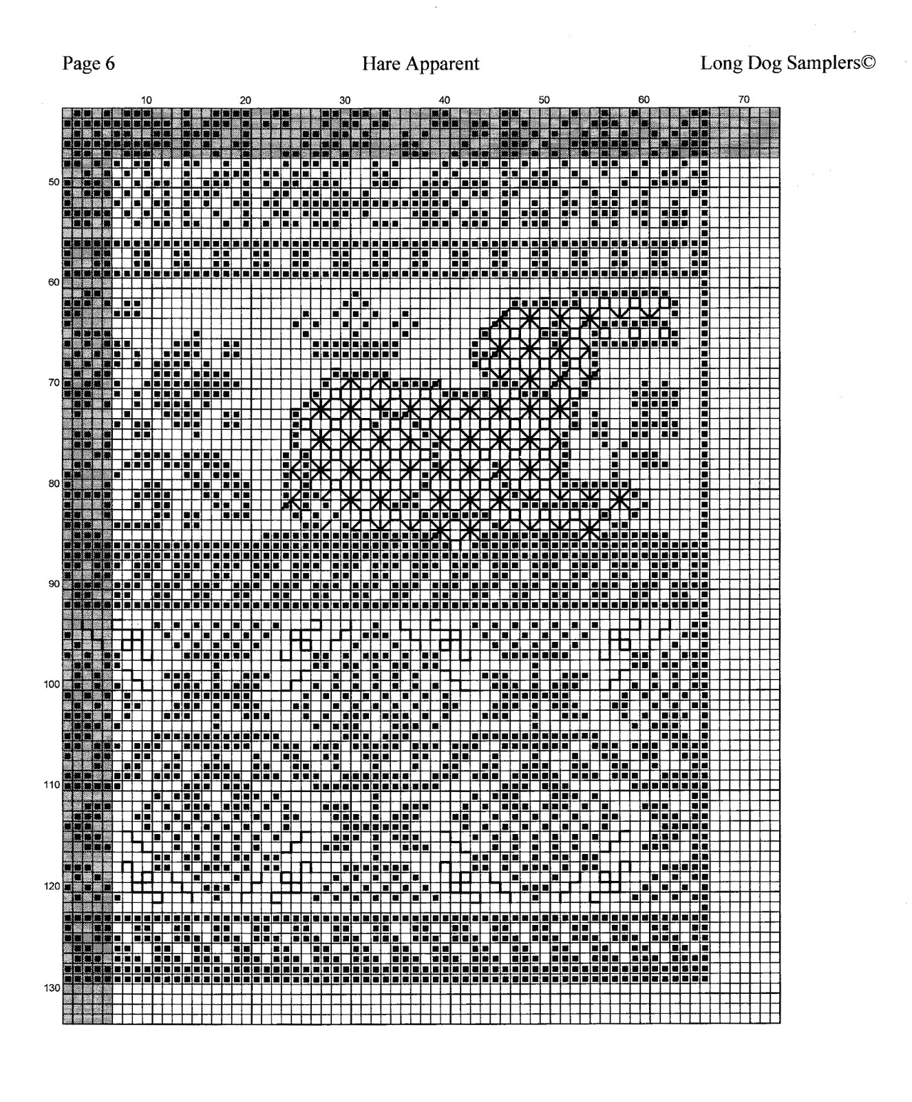 Вышивалка: "Hare Apparent" Long Dog Samplers