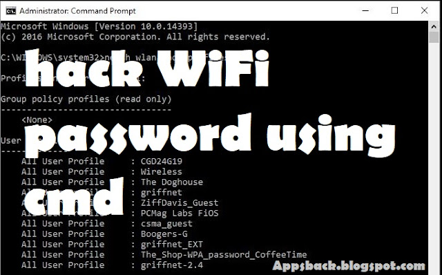 How to hack WiFi password using cmd