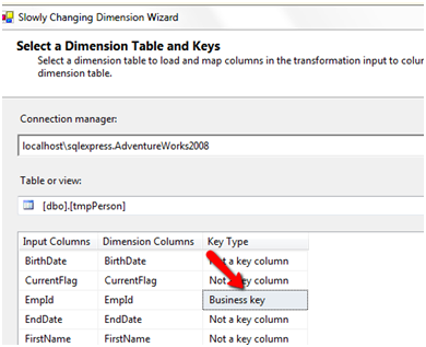 SQL Server SSIS package: SSIS: SCD Type 2, step by step