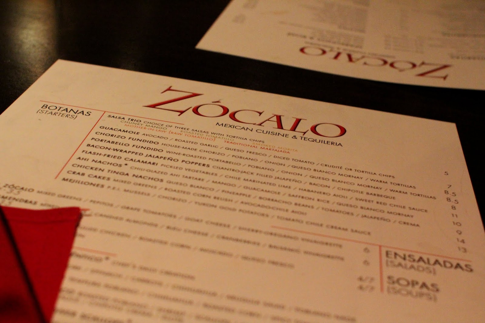 26 east: drink (& eat) with us: zocalo mexican cuisine & tequileria