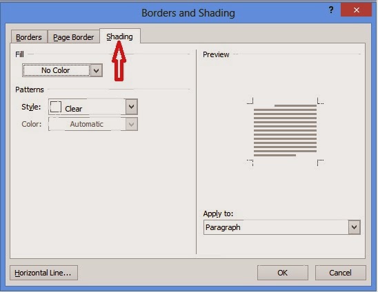 Langkah Memberikan Warna Dasar [Shading] pada Dokumen Microsoft Office ...