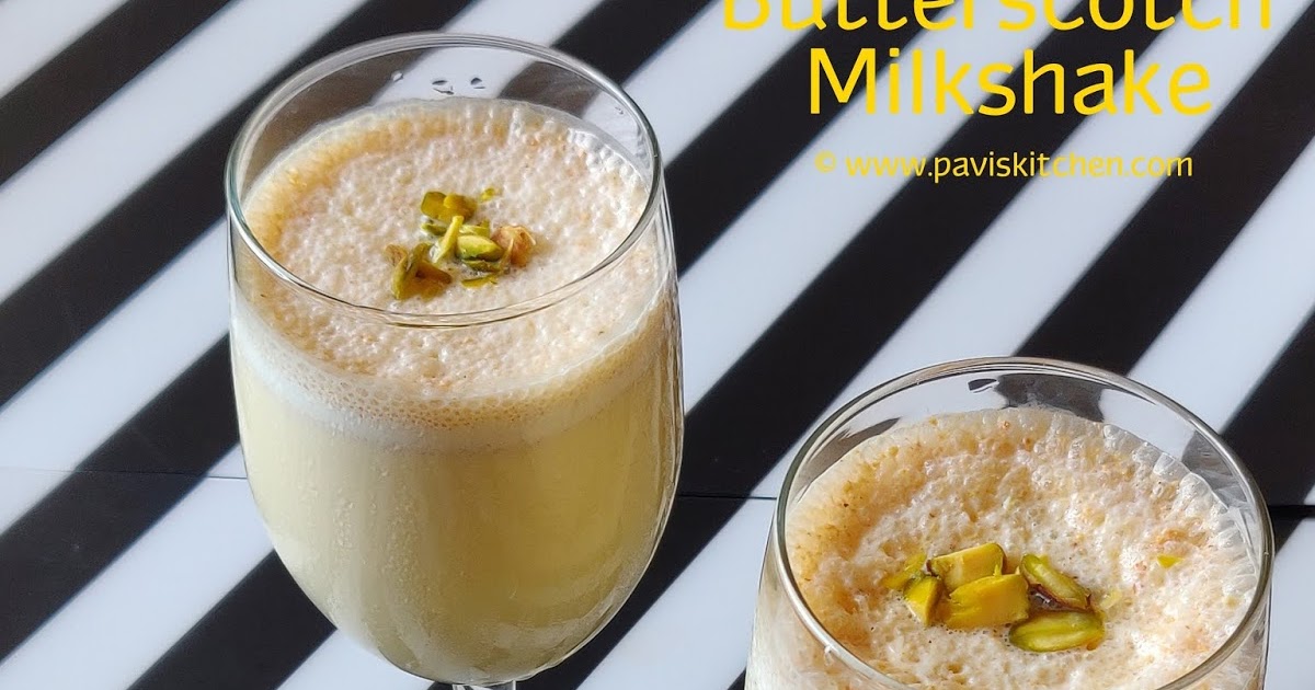 Butterscotch milkshake recipe | Indian butterscotch shake recipe | with ...