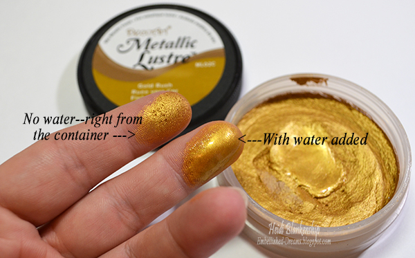 Embellished Dreams: DecoArt Metallic Lustre - Projects - Q & A