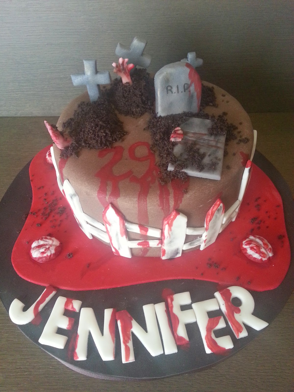 CHIQUI CAKES: Pastel Zombies para Jennifer