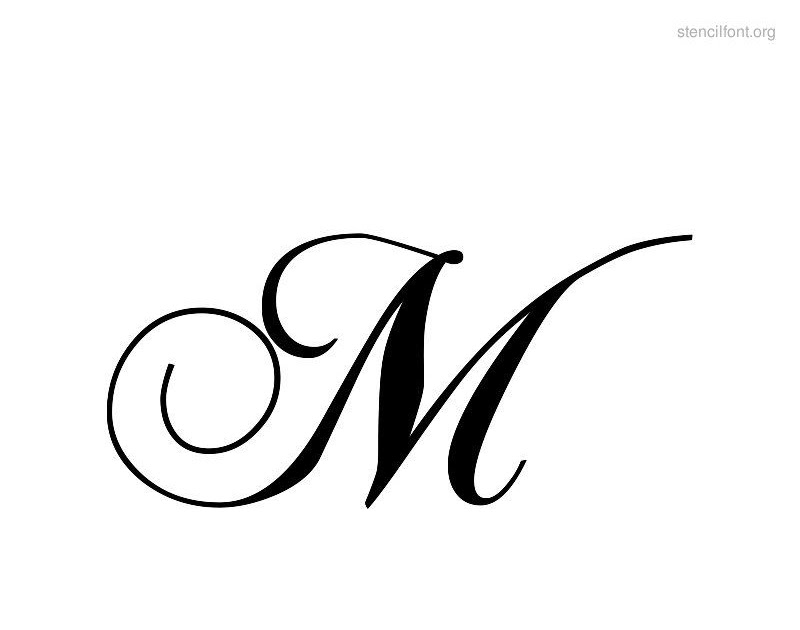 Cool Letter M Fonts - Birthday Letter