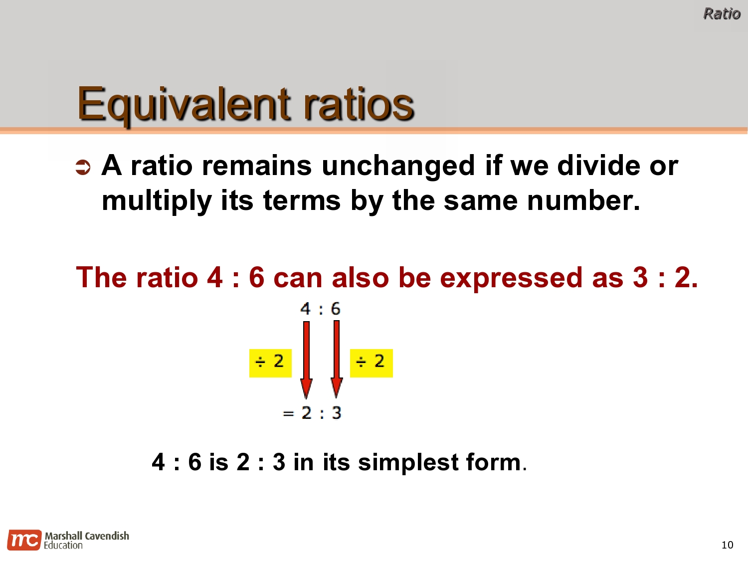 EDP 2013 Primary 6 Fabulous: Math Revision Notes: Ratio