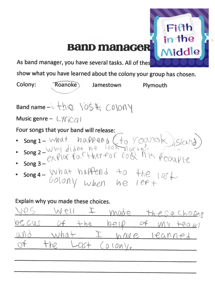 Create a Band | Fifth in the Middle