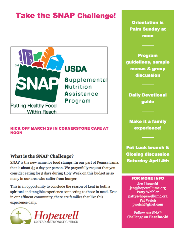 Hopewell SNAP Challenge 2015