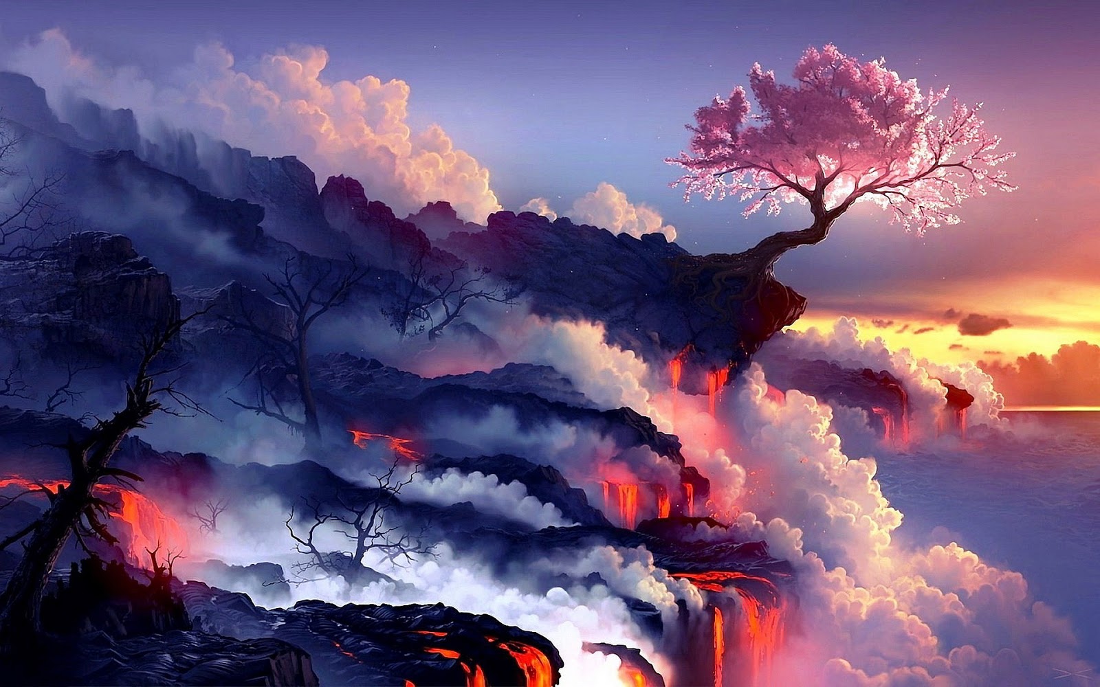 World Wildness Web: Volcano Wallpapers