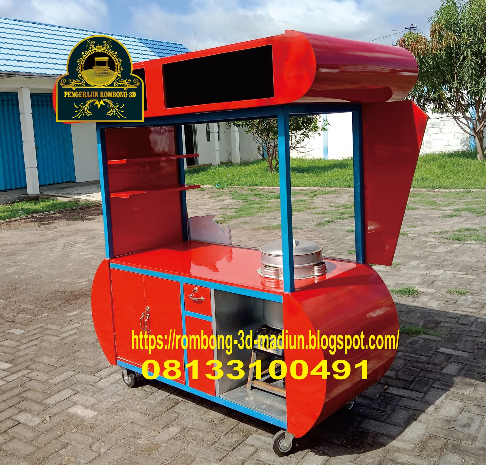 Rombong Grobak Gerobak 3d Gerobak Pentol Mas Faiz Pentol Ajib