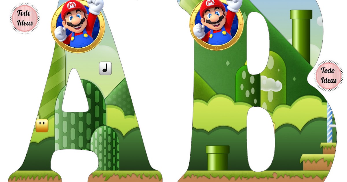 BLOG TODO IDEAS Y MAMI ES DIVERTIDA: ABECEDARIO MARIO BROS