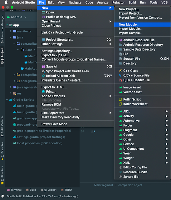 Add a Module to an Android Project