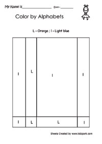 Kids Worksheets: Alphabet Coloring and Recognition worksheets