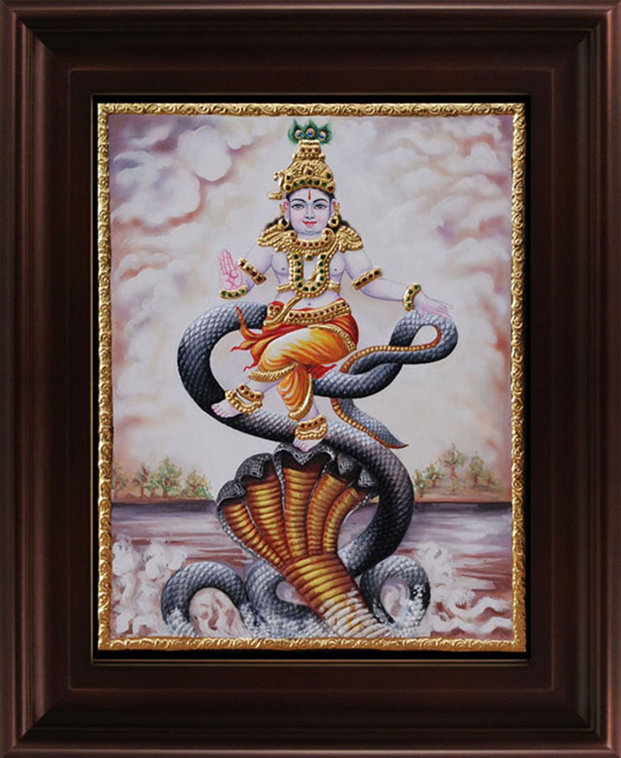 Alluring Kalinga Narthana dance of Sri Krishna on the serpent ...