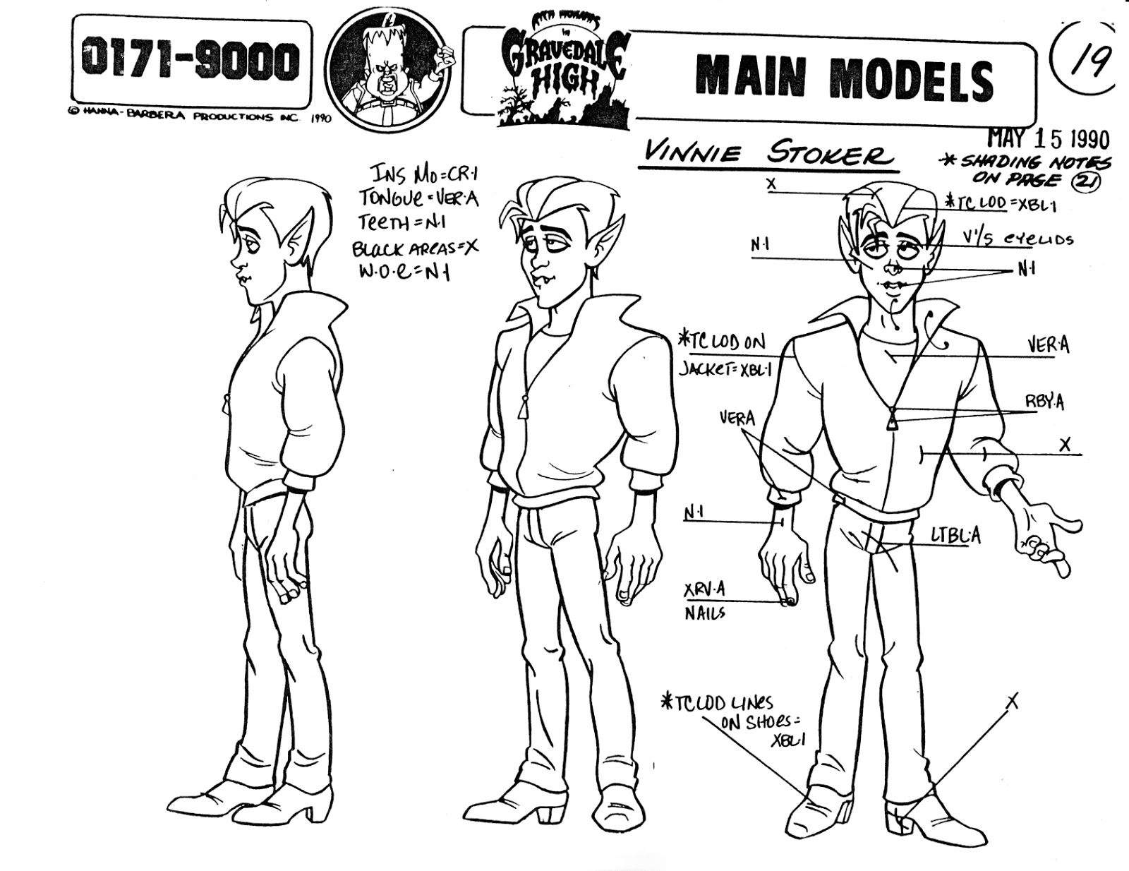 Hanna-Barbera World Reloaded: Model Sheets - Gravedale High