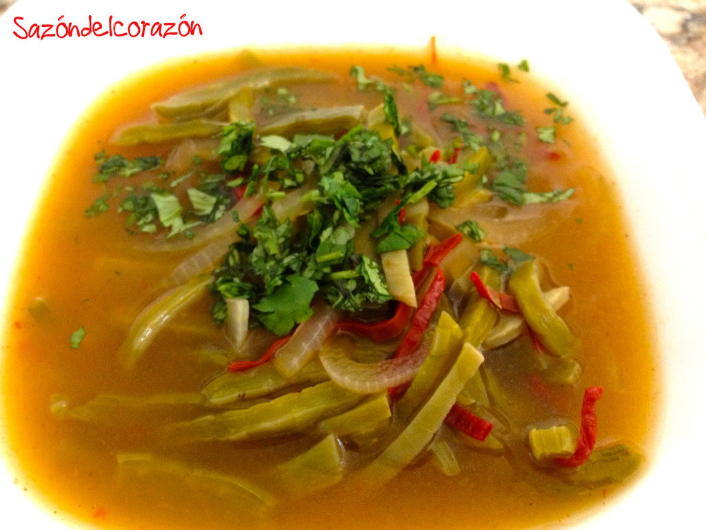 Sazón del corazón: Sopa de nopal