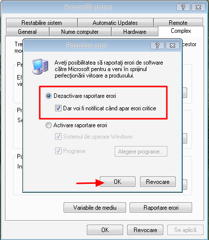 Cum se dezactiveaza Windows Error Reporting in Windows XP. ~ SimpluIT