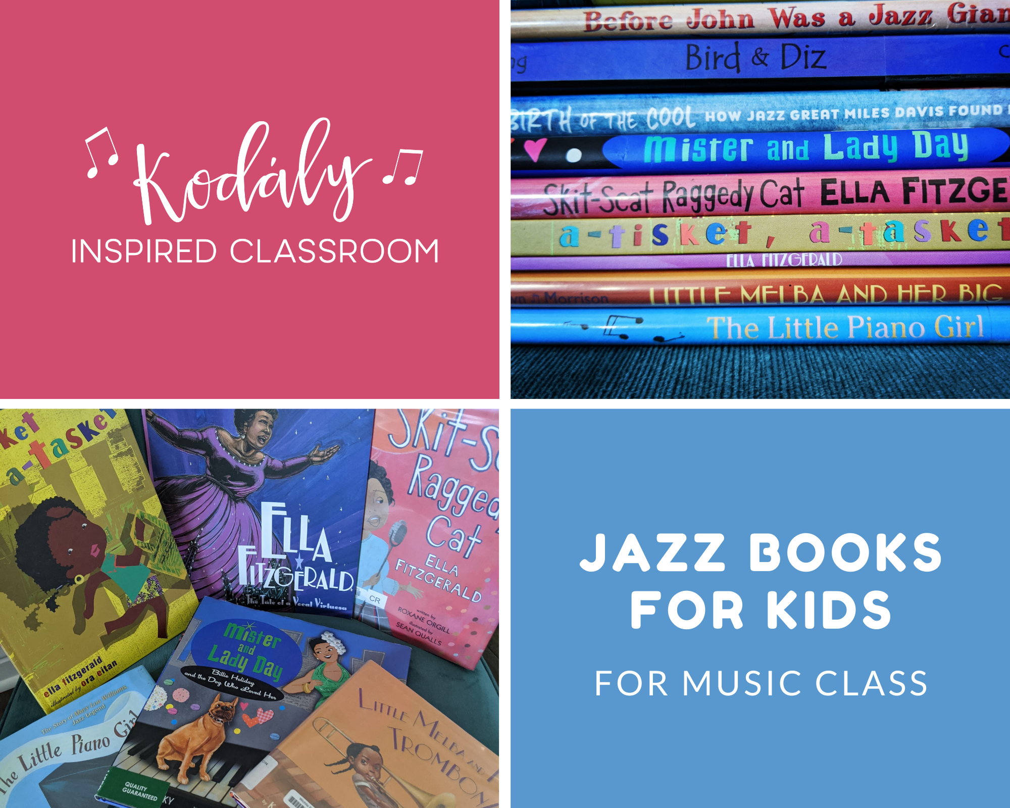 Kodaly Inspired Classroom: Jazz Books for Kids