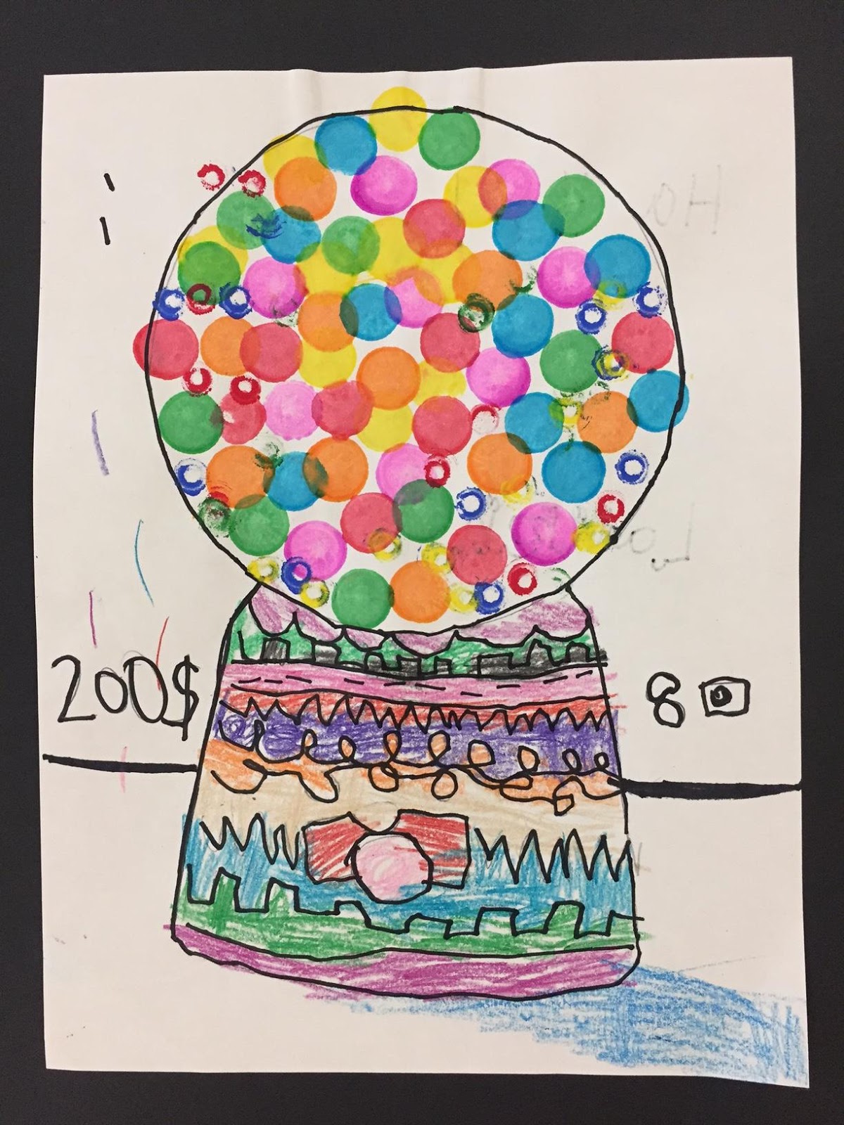 Ms. Curry's Art Room : First Grade Wayne Thiebaud Gum Ball Machines