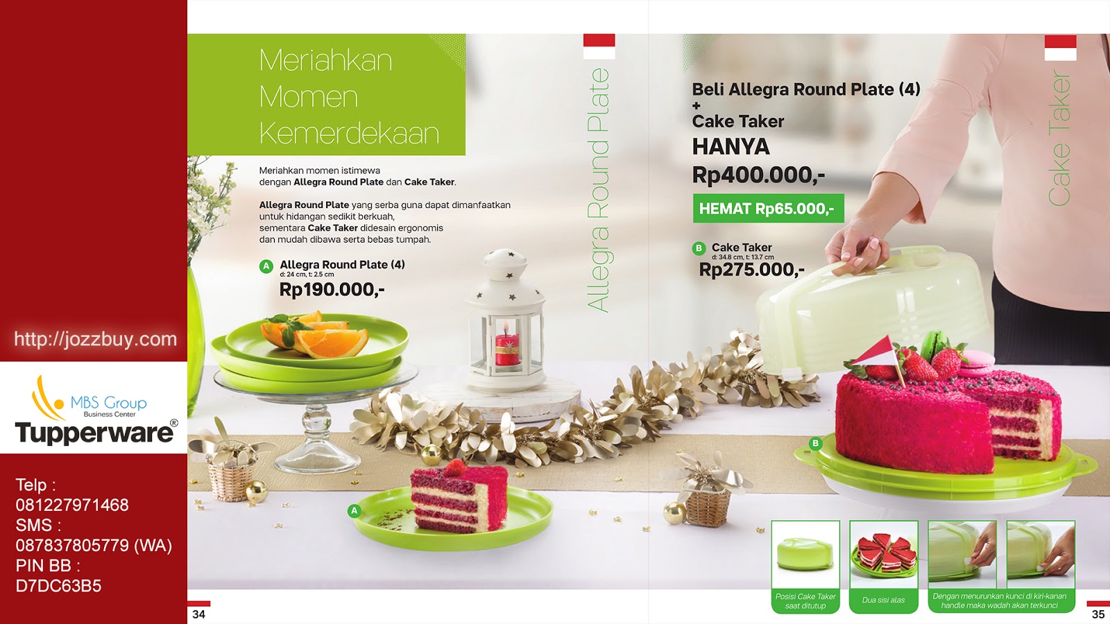 Agen Tupperware, Jual Tupperware, Tupperware Dessert Serving Set ...