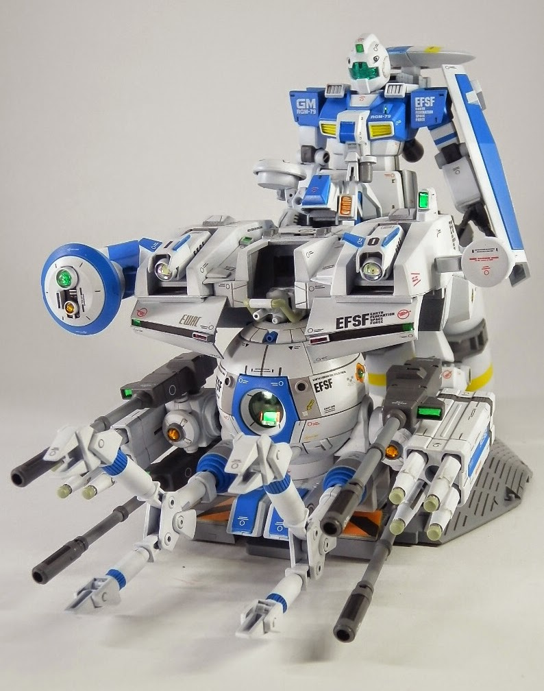 GUNDAM GUY: HGUC 1/144 GM & Ball EWAC System - Custom Build