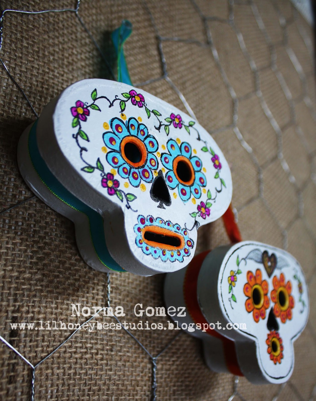 Little Honey Bee Studios: Dia De Los Muertos Treat Boxes