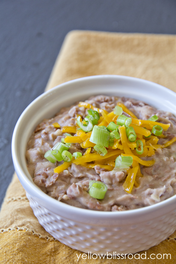 Easy Homemade Refried Beans - Yellow Bliss Road