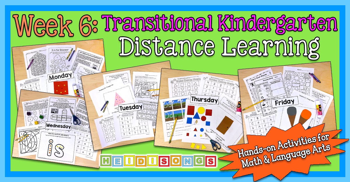 TK Distance Learning Packets Fall WEEK 6 - NO PREP PRINTABLES!