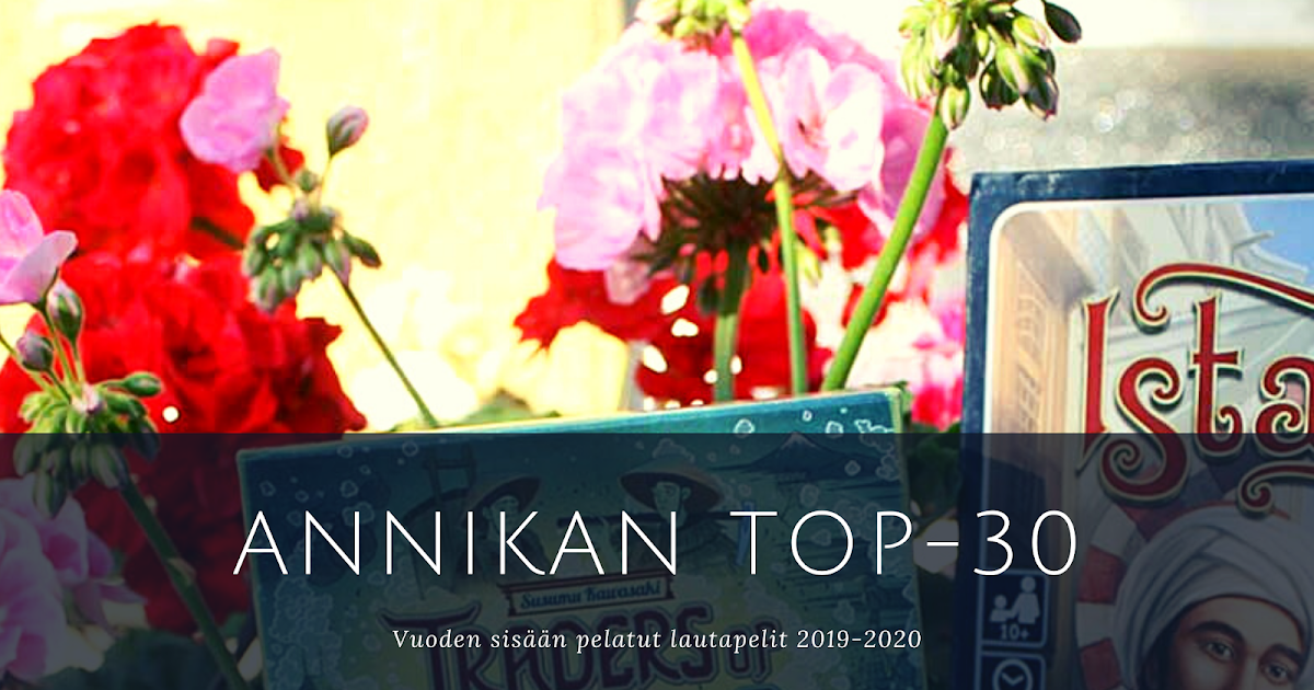Annikan top-30 vuoden sisään pelatut 2019-20 | Todellisuuspako