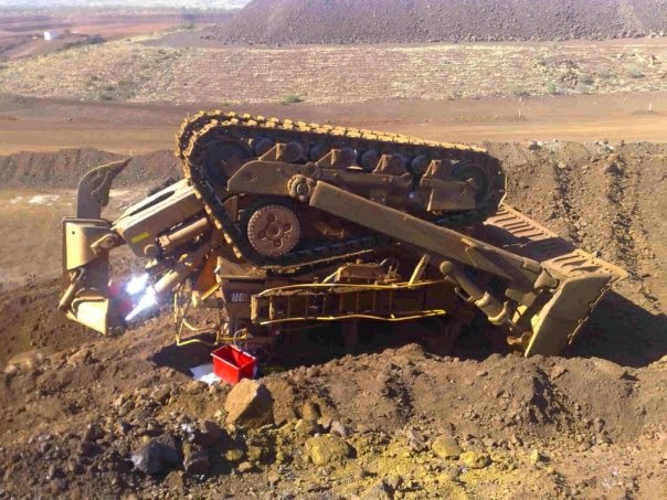 Mining Mayhem: Rolled Dozer at Yandi