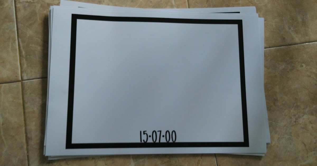 Bikin Bingkai Surat ~ Print Corner